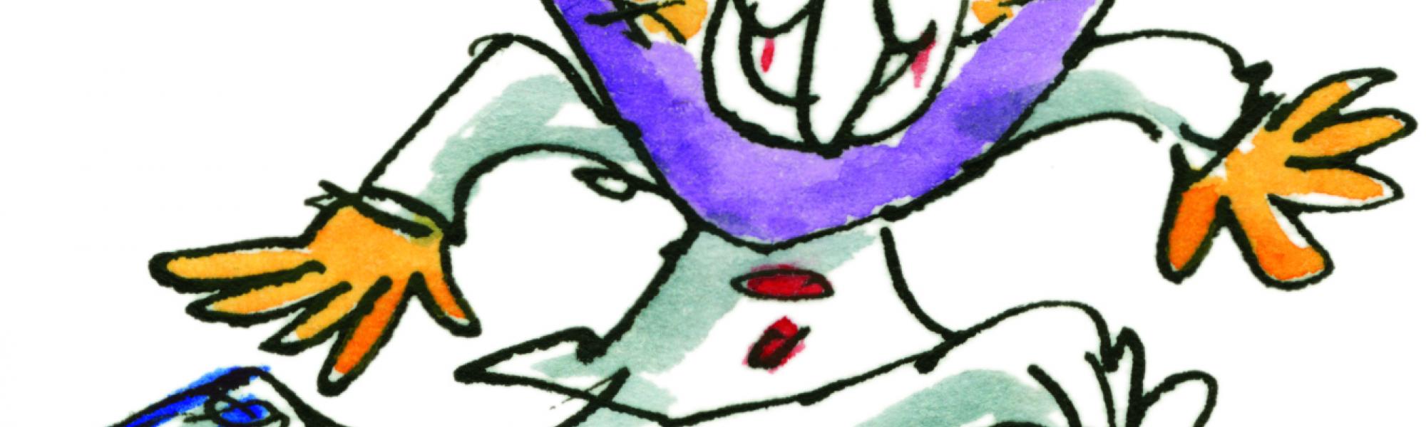 An early sneak peak of Quentin Blake's Clown | Channel 4